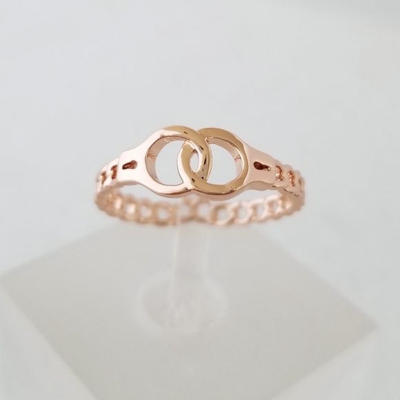 fstepka | Jewelry | Rose Gold Handcuffs Ring | Poshmark